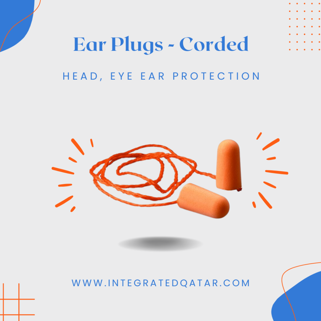Ear Plugs - Corded | Reliable Hearing Protection in Integrated Qatar